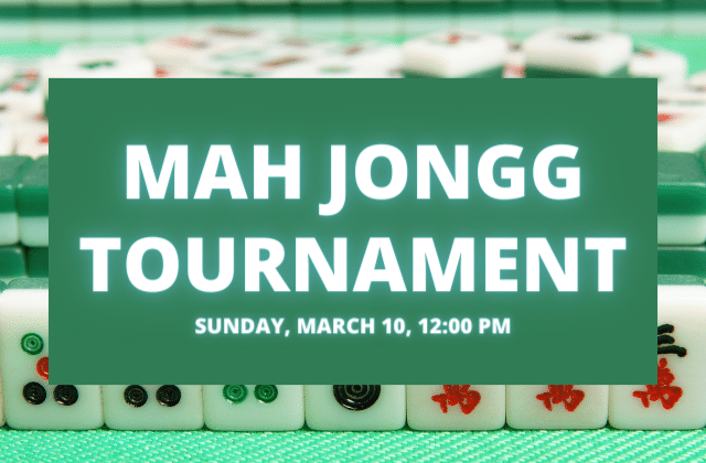 2024 Mah Jongg Tournament - Congregation Beth El of Montgomery County