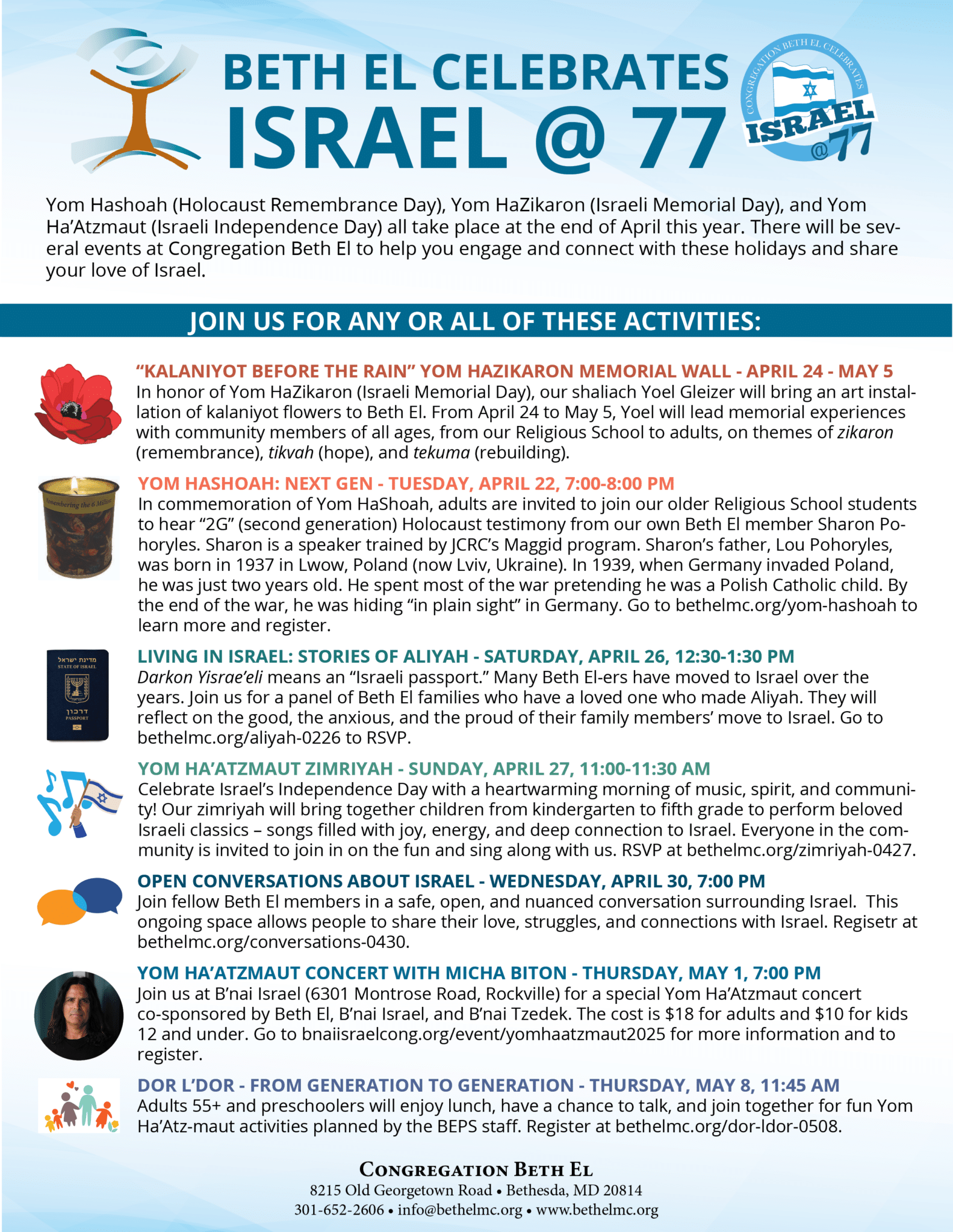 Israel - Congregation Beth El of Montgomery County